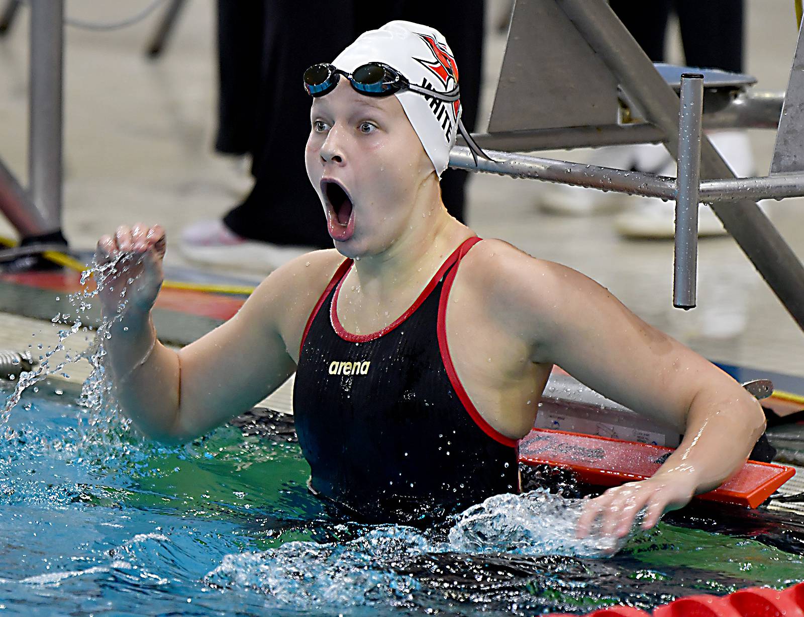 White’s victory headlines big day in the pool for Newton girls swim ...